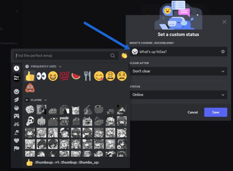 How to Change or Add a Custom Status on Discord | The SocioBlend Blog